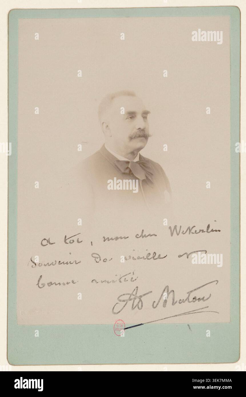 Portrait photograph of adolphe maton hi-res stock photography and ...
