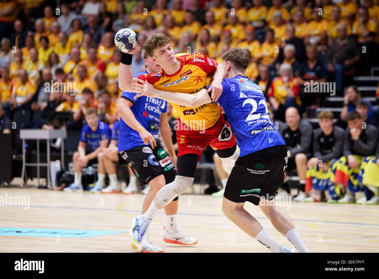 Svendborg, Denmark. 31st, May 2026. Oli Mittun (78) of GOG and Gustav ...