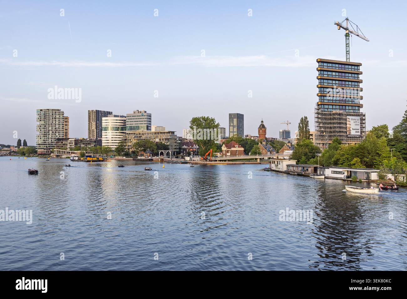 Amsterdam, Netherlands - 23 May 2026: Scenic view across the Amstel ...