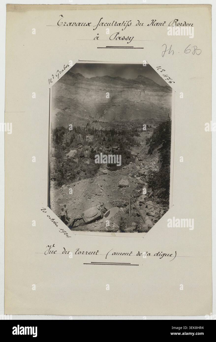 1920s silver gelatin print mountain restoration setting hi-res stock ...