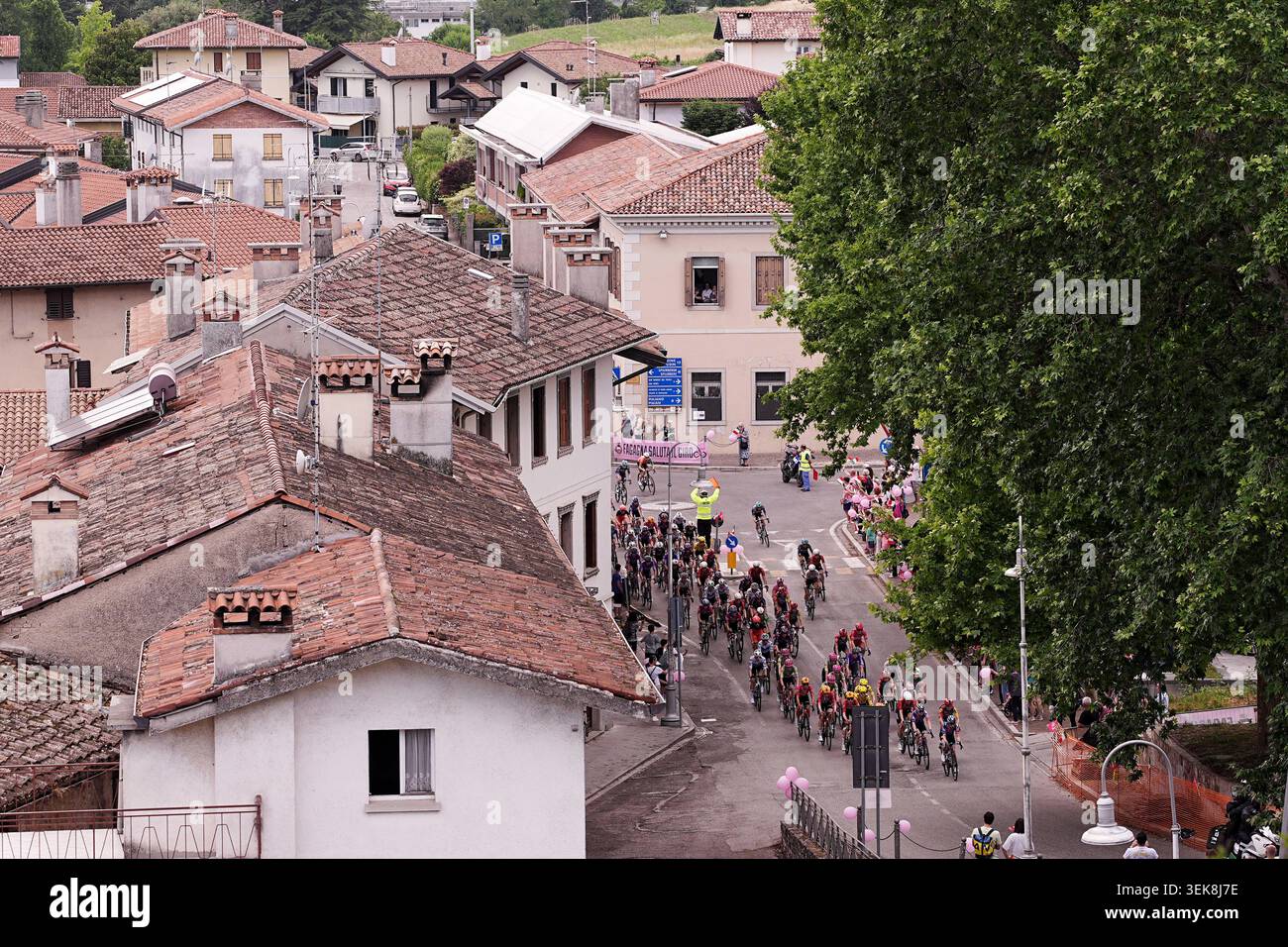 The pack rides cycles during Stage 3 of the Giro d’Italia Women, from ...