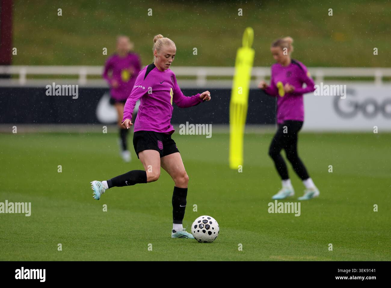 England's Grace Fisk during a training session at St George's Park ...
