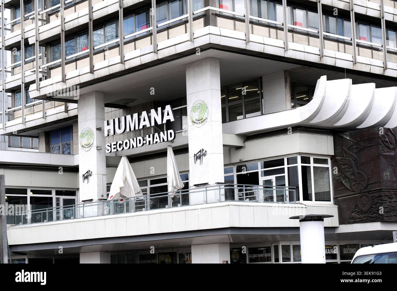 Berlin /Germany . 07 March 2019. Humana second-hand store on ...