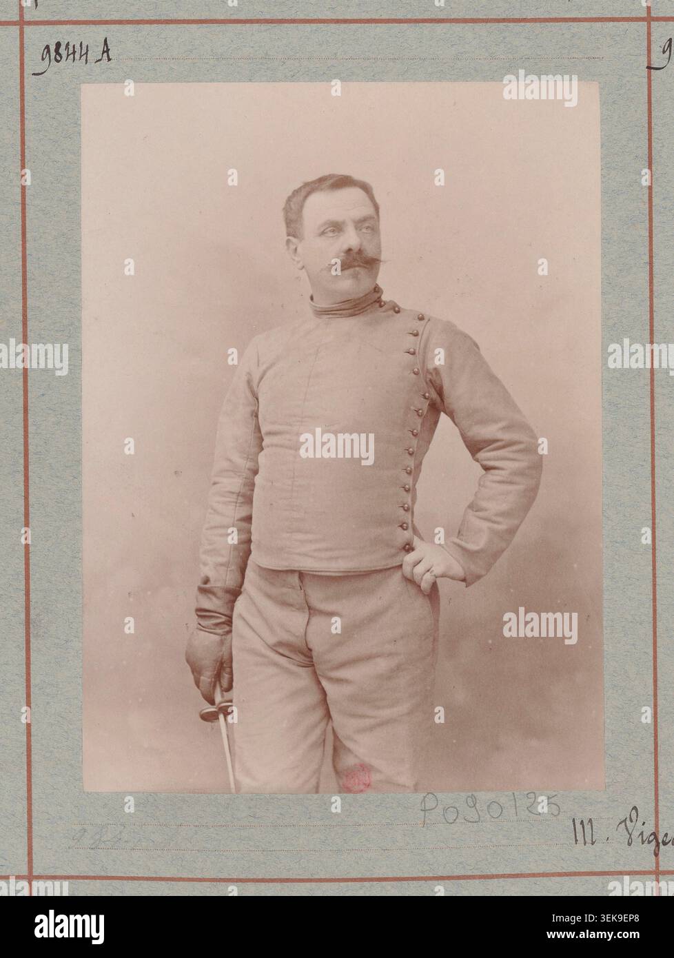 Silver gelatin fencing portrait hi-res stock photography and images - Alamy