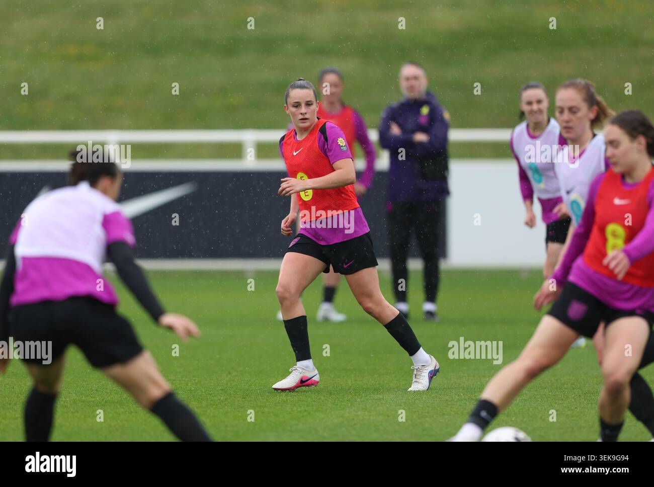 England's Ella Toone during a training session at St George's Park ...