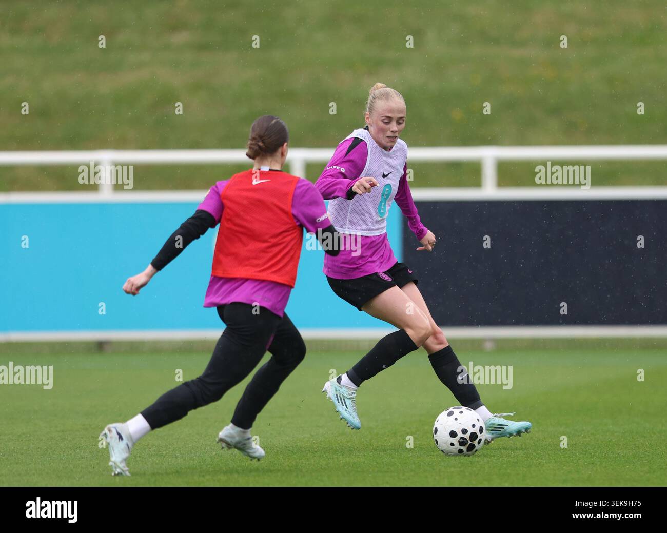 England's Grace Fisk during a training session at St George's Park ...