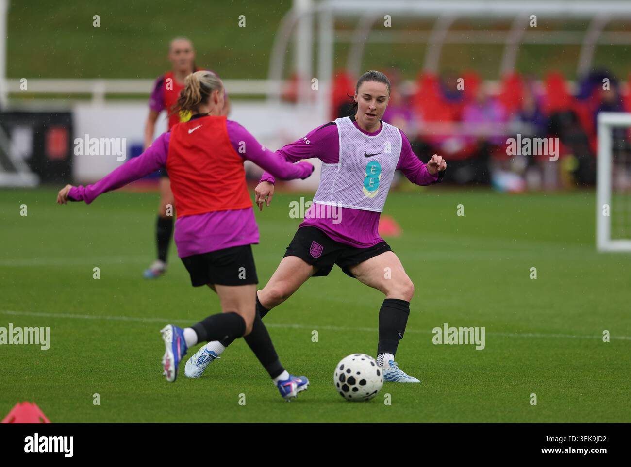 England's Niamh Charles during a training session at St George's Park ...