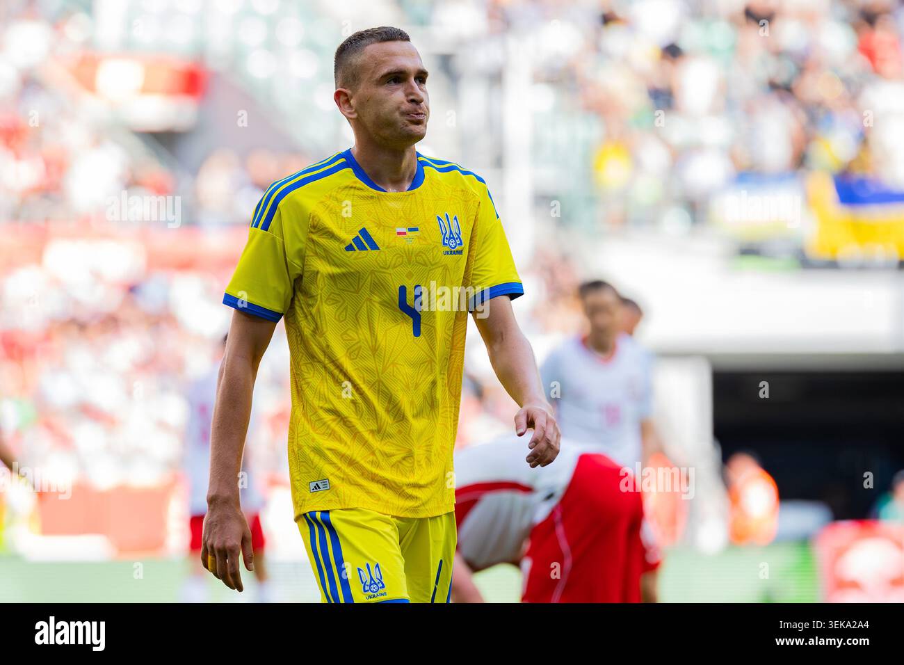Oleksandr Romanchuk of Ukraine seen during the friendly match between ...