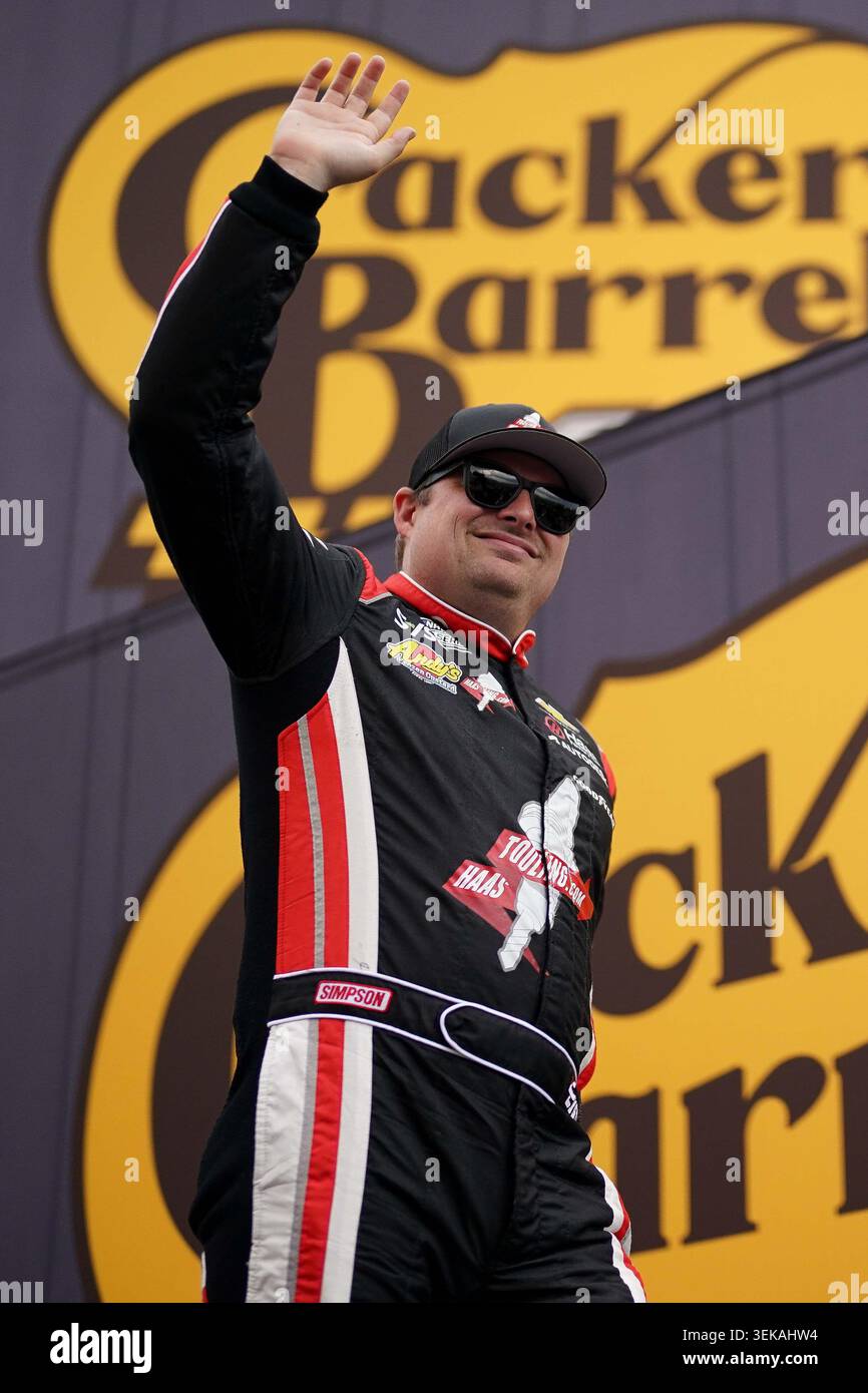 Cole Custer before a NASCAR Cup Series auto race, Sunday, May 31, 2026 ...
