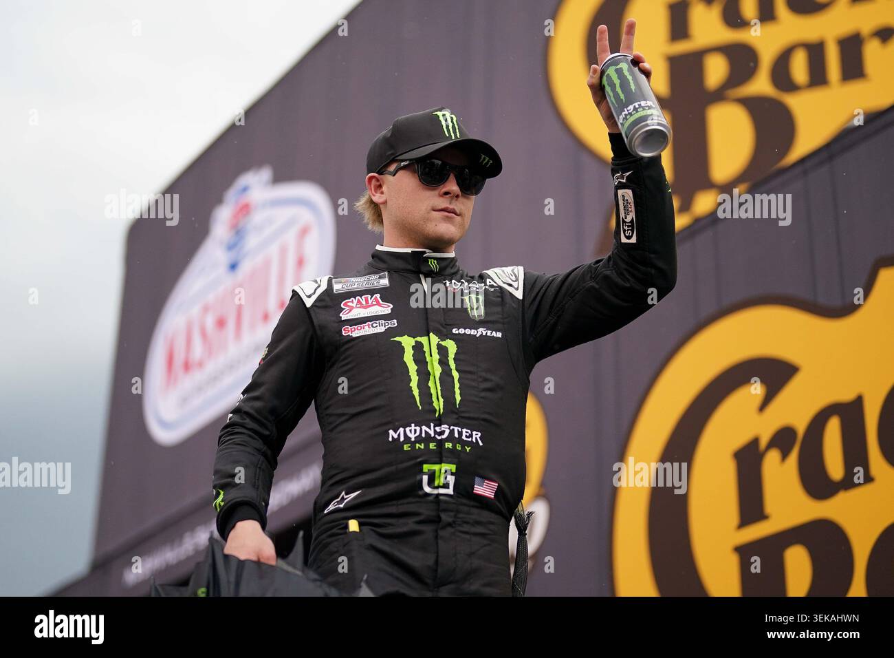 Ty Gibbs before a NASCAR Cup Series auto race, Sunday, May 31, 2026, in ...