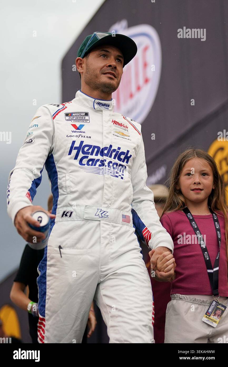 Kyle Larson before a NASCAR Cup Series auto race, Sunday, May 31, 2026 ...