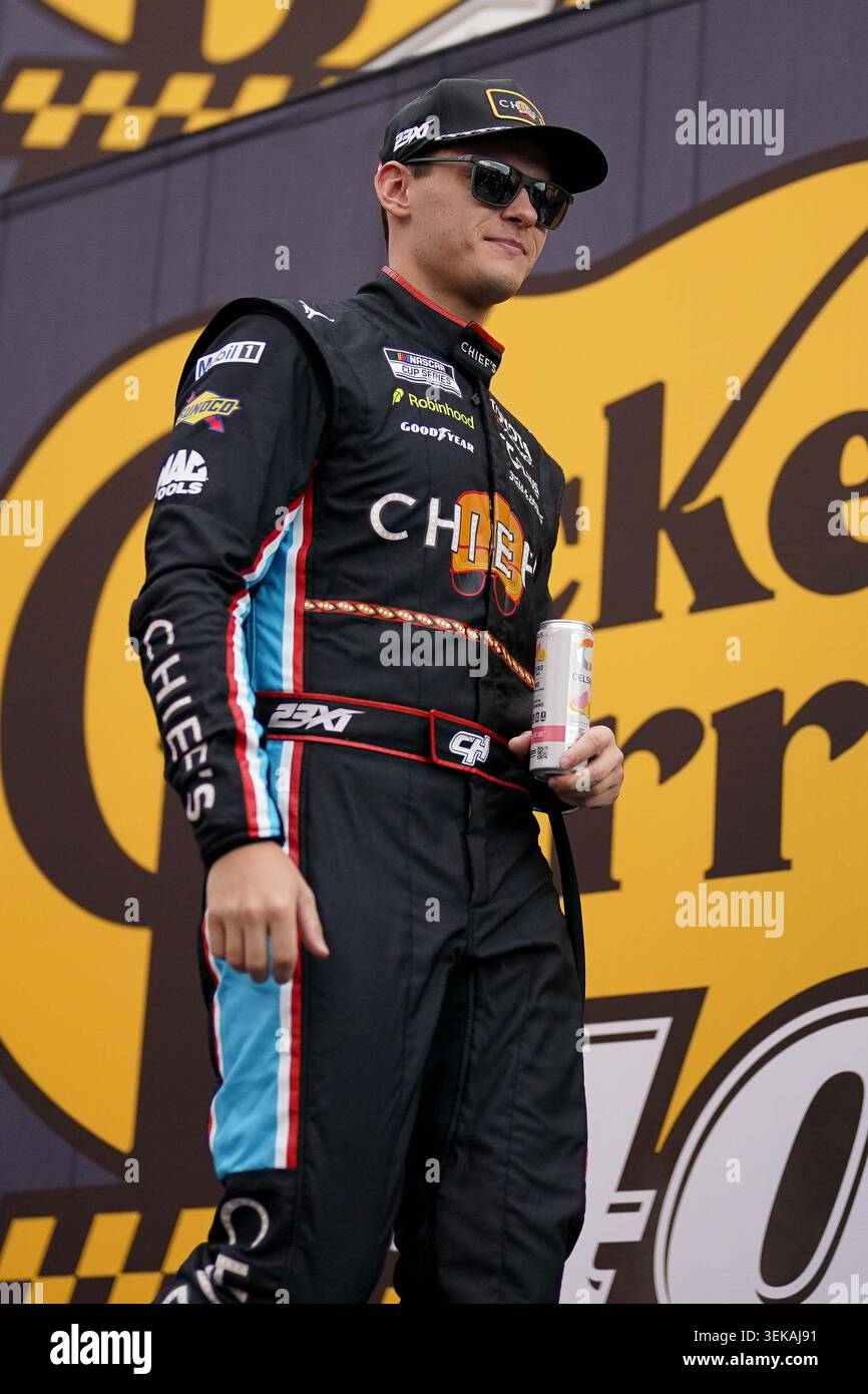 Corey Heim before a NASCAR Cup Series auto race, Sunday, May 31, 2026 ...