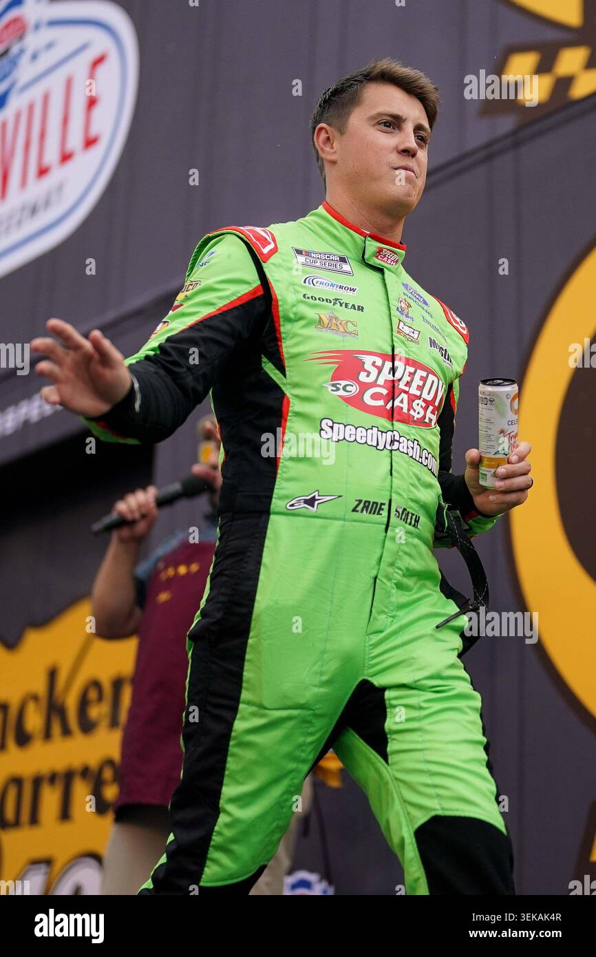 Zane Smith before a NASCAR Cup Series auto race, Sunday, May 31, 2026 ...