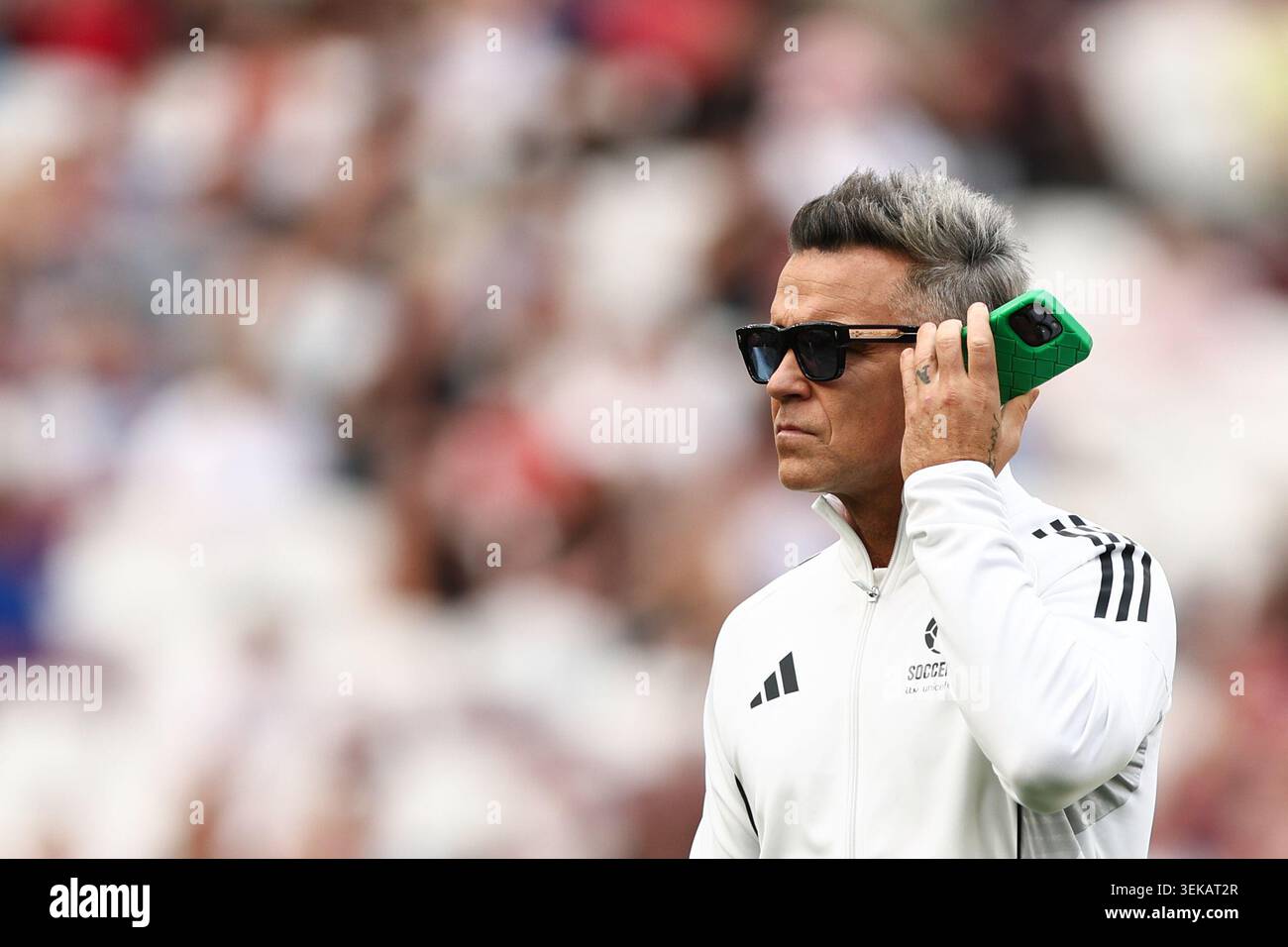 London, England, 31st May 2026. Robbie Williams before the England vs ...