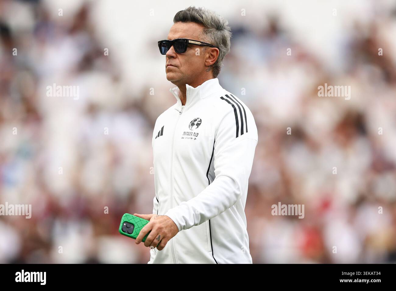 London, England, 31st May 2026. Robbie Williams before the England vs ...