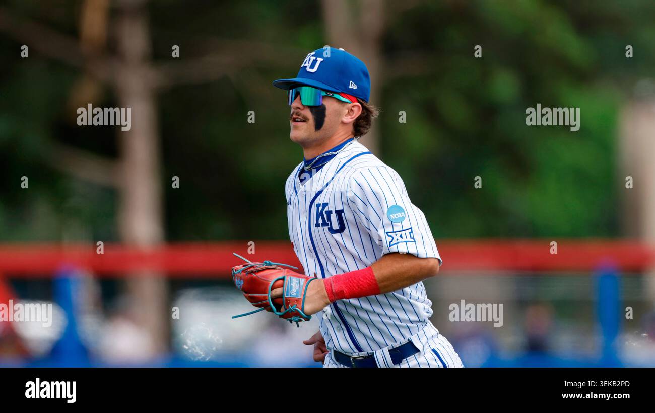 Kansas utility Tyson Owens (5) during an NCAA regional baseball game on ...