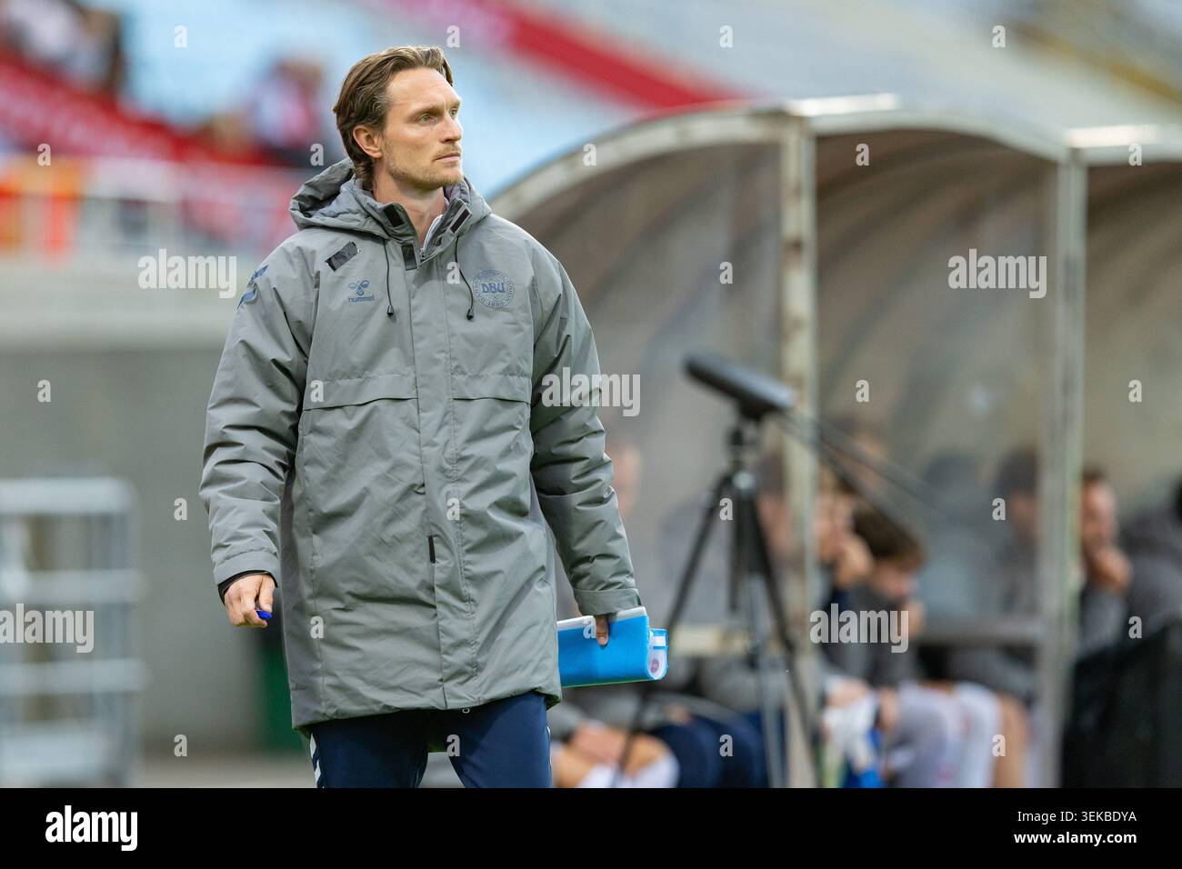 TALLIN, ESTONIA - MAY 26: Denmark staff during the UEFA European Under ...
