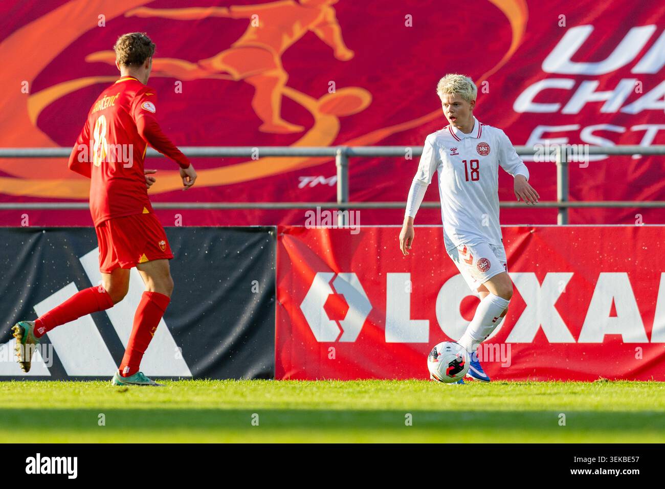 TALLIN, ESTONIA - MAY 26: Mads Jørgensen (#18) of Denmark during the ...
