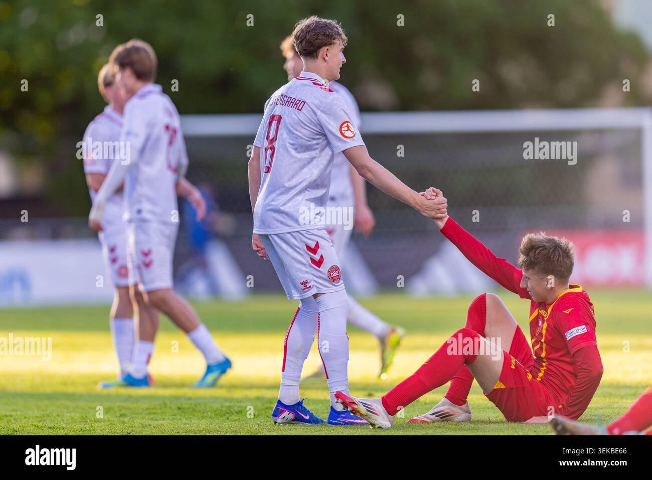 TALLIN, ESTONIA - MAY 26: Happy players of Denmark after the UEFA ...