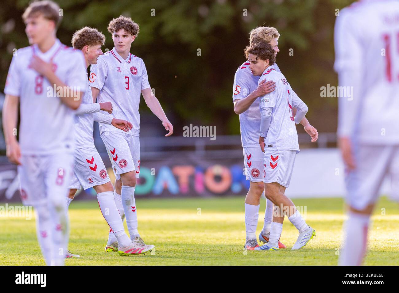 TALLIN, ESTONIA - MAY 26: Happy players of Denmark after the UEFA ...