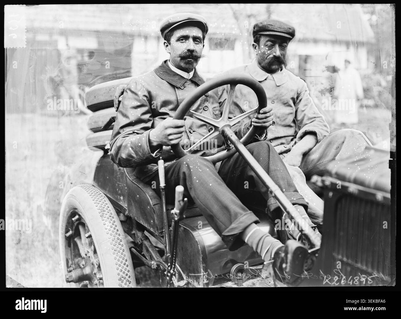 1907 press photograph french motor competition Black and White Stock ...