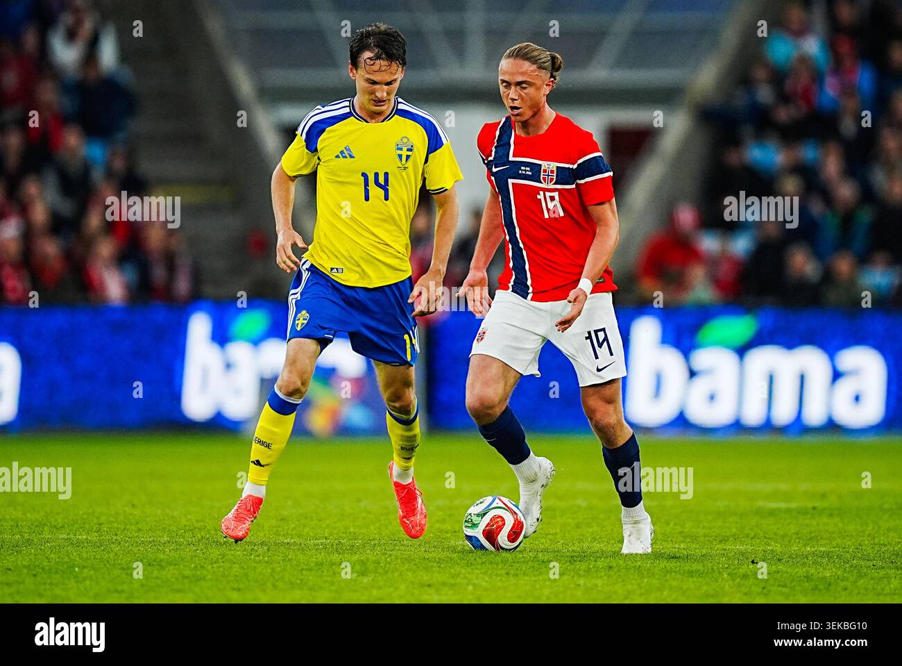 Oslo 20260601. Sweden's Hjalmar Ekdal and Norway's Thelo Aasgaard ...
