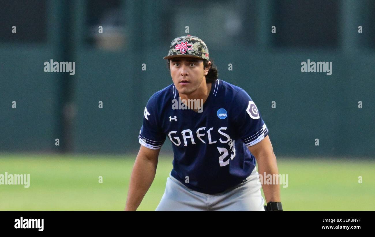 Saint Marys' Makoa Sniffen (23) during an NCAA regional baseball game ...