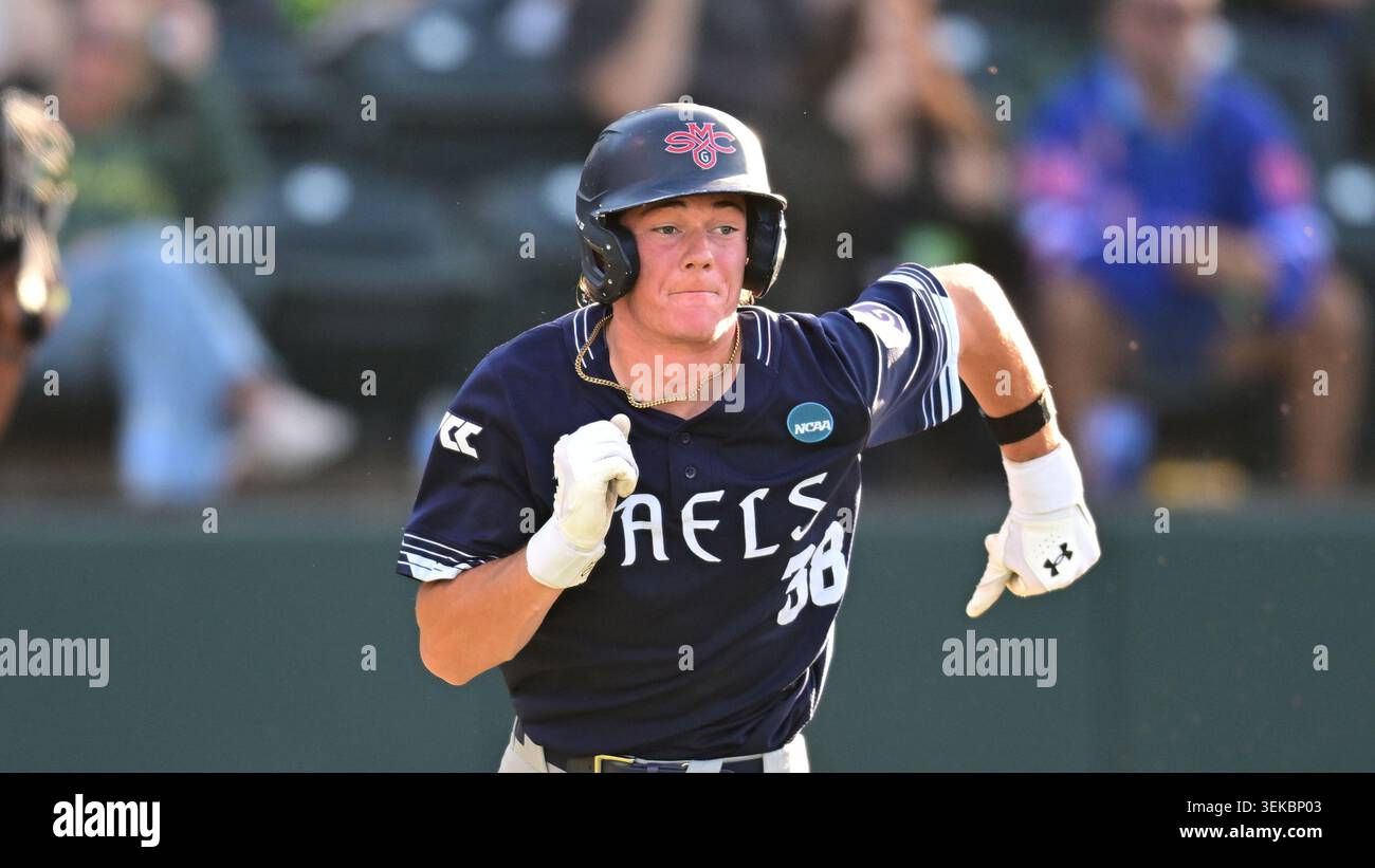 Saint Marys' Ian Armstrong (38) during an NCAA regional baseball game ...