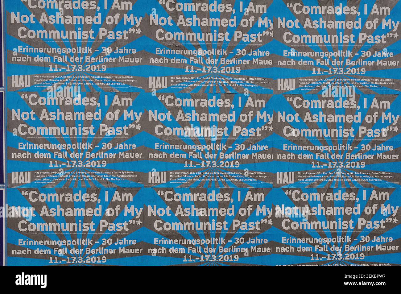Berlin /Germany . 07. March 2019. Comrades, I am not ashamed of my ...