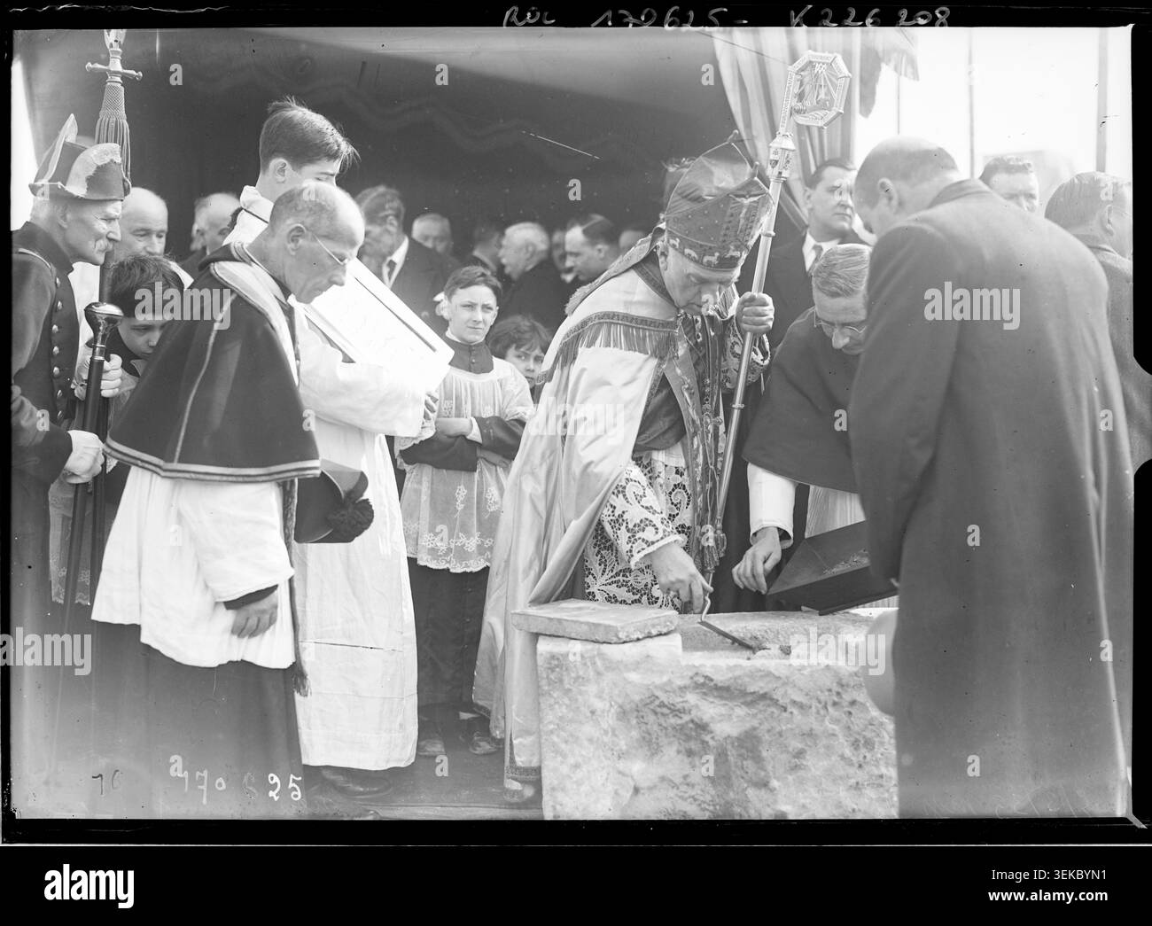 Church construction chatillon 1933 mgr verdier photograph hi-res stock ...