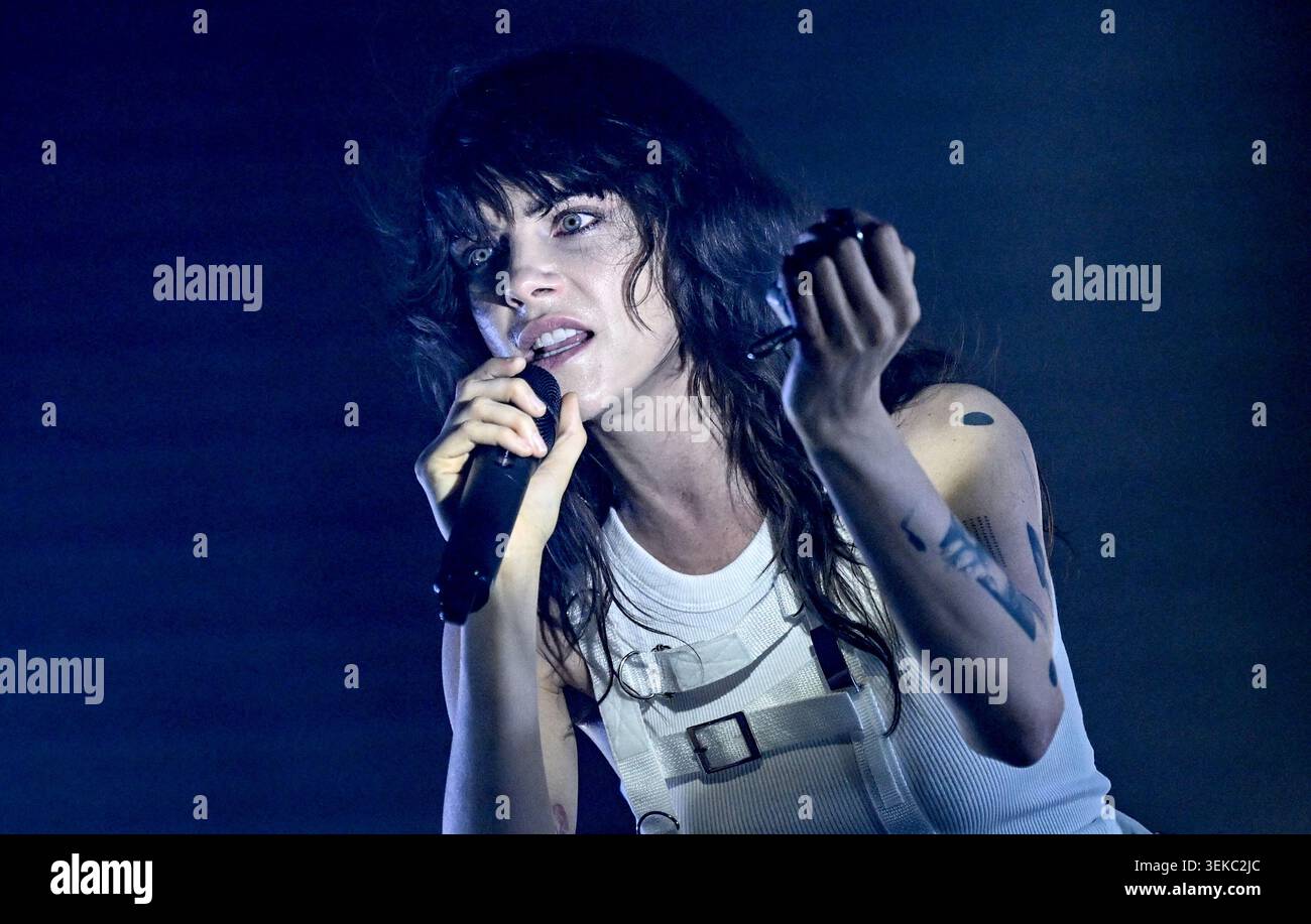 01 June 2026, Berlin: Singer Cara Delevingne takes to the stage at ...