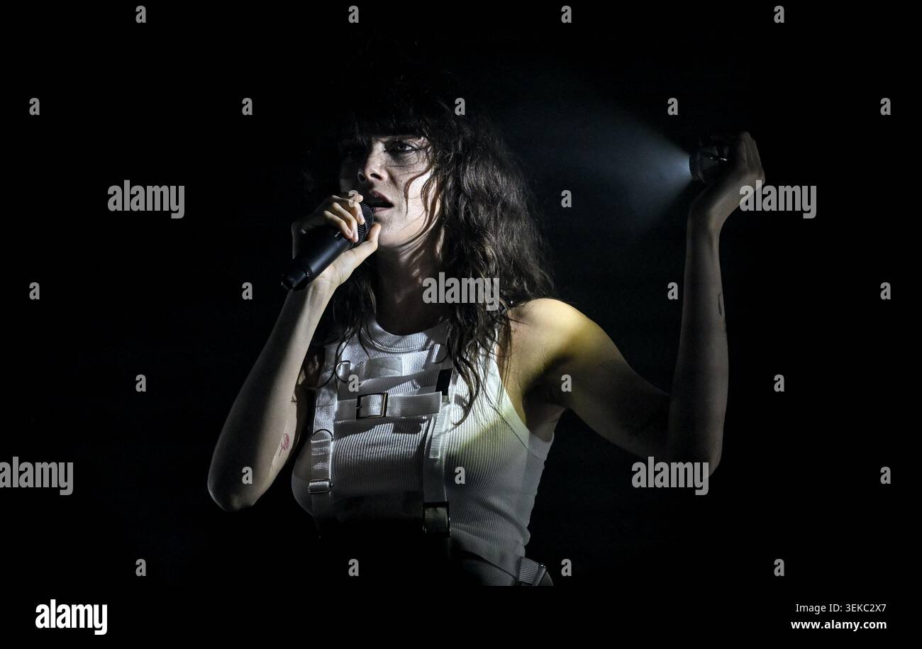 01 June 2026, Berlin: Singer Cara Delevingne takes to the stage at ...