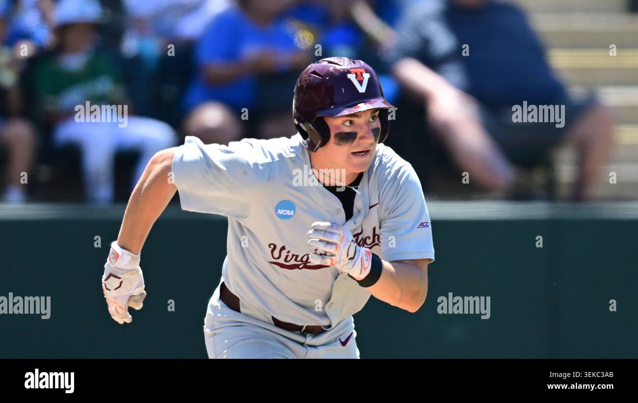 Virginia Techs' Nick Locurto (8) during an NCAA regional baseball game ...