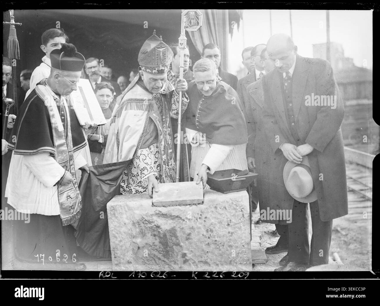 Church construction chatillon 1933 mgr verdier photograph hi-res stock ...