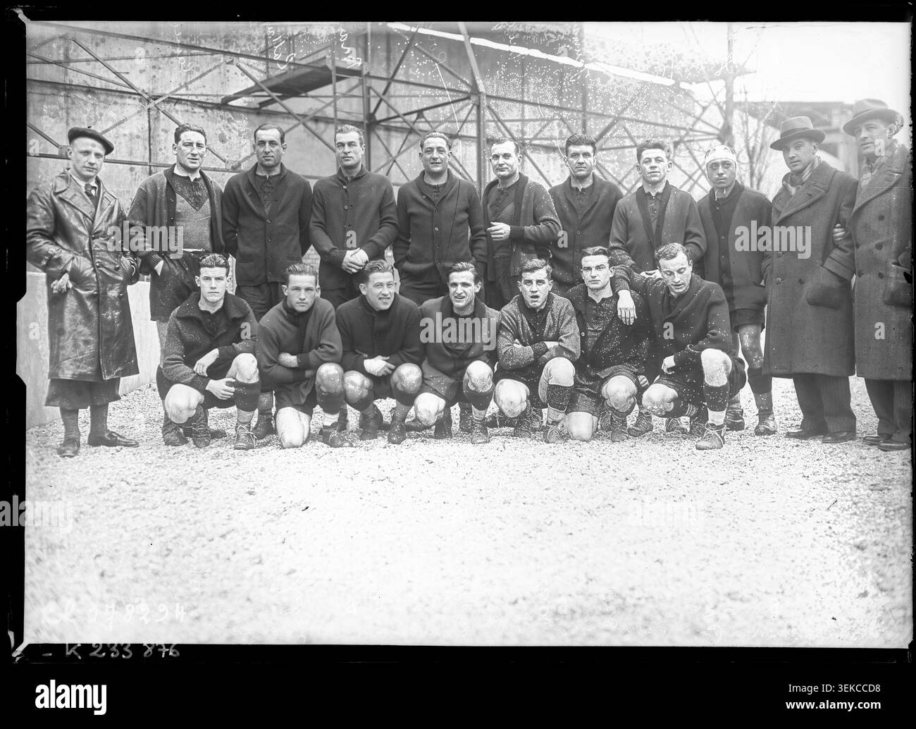 1934 silver gelatin print parc des princes competition hi-res stock ...