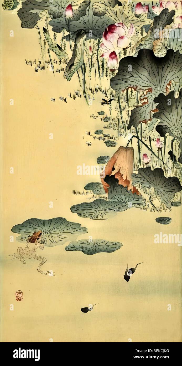 Ohara Koson – Frog and Tadpoles (Kikker en kikkervisjes) | Archium ...
