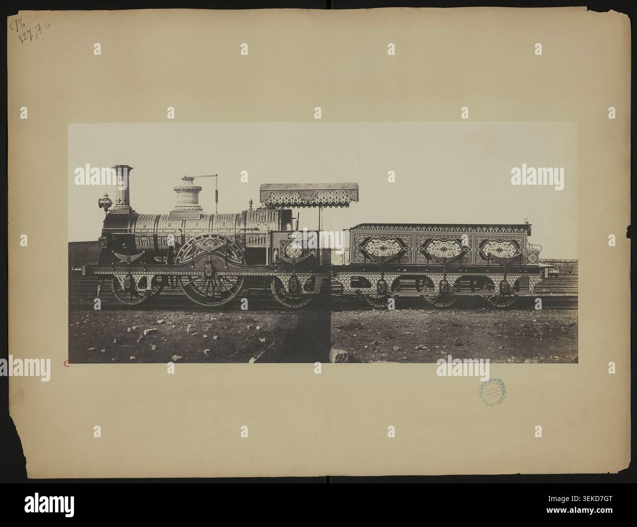 1860 silver gelatin print newcastle on tyne railway engine hi-res stock ...