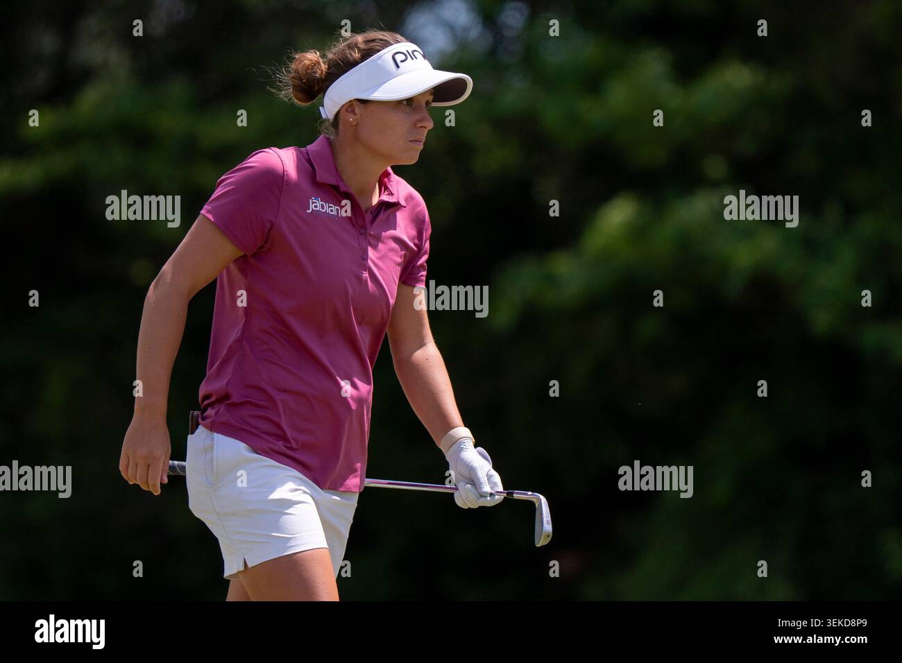 Amanda Doherty looks on from the 13th hole during the final round of ...
