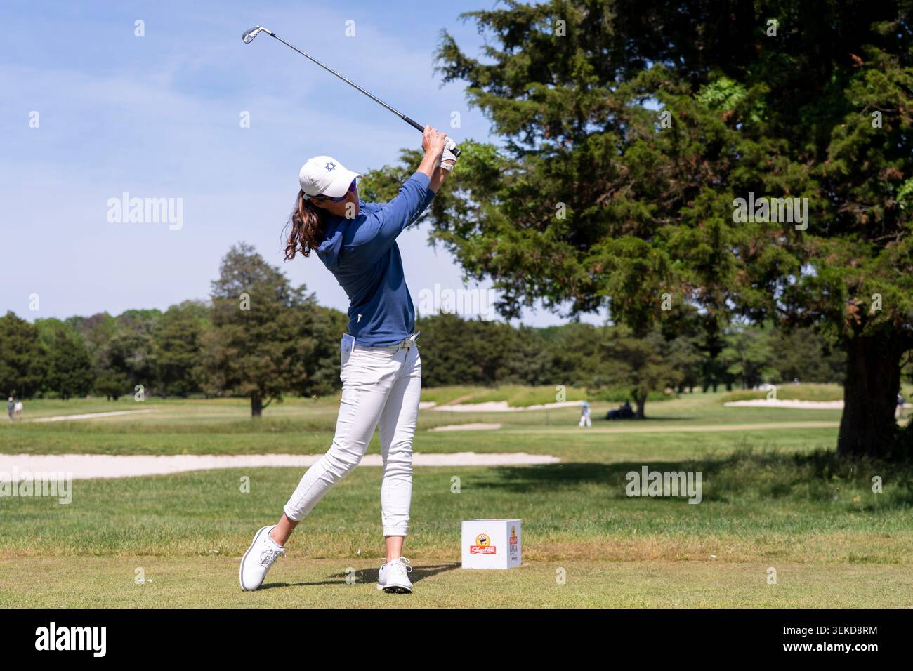 Laetitia Beck tees off on the 11th hole during the final round of the ...