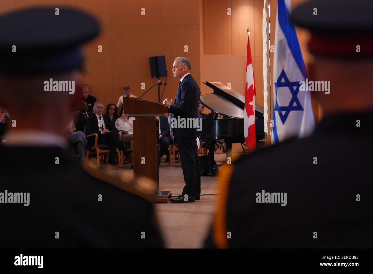 Prime Minister Mark Carney delivers remarks at Holy Blossom Temple in ...
