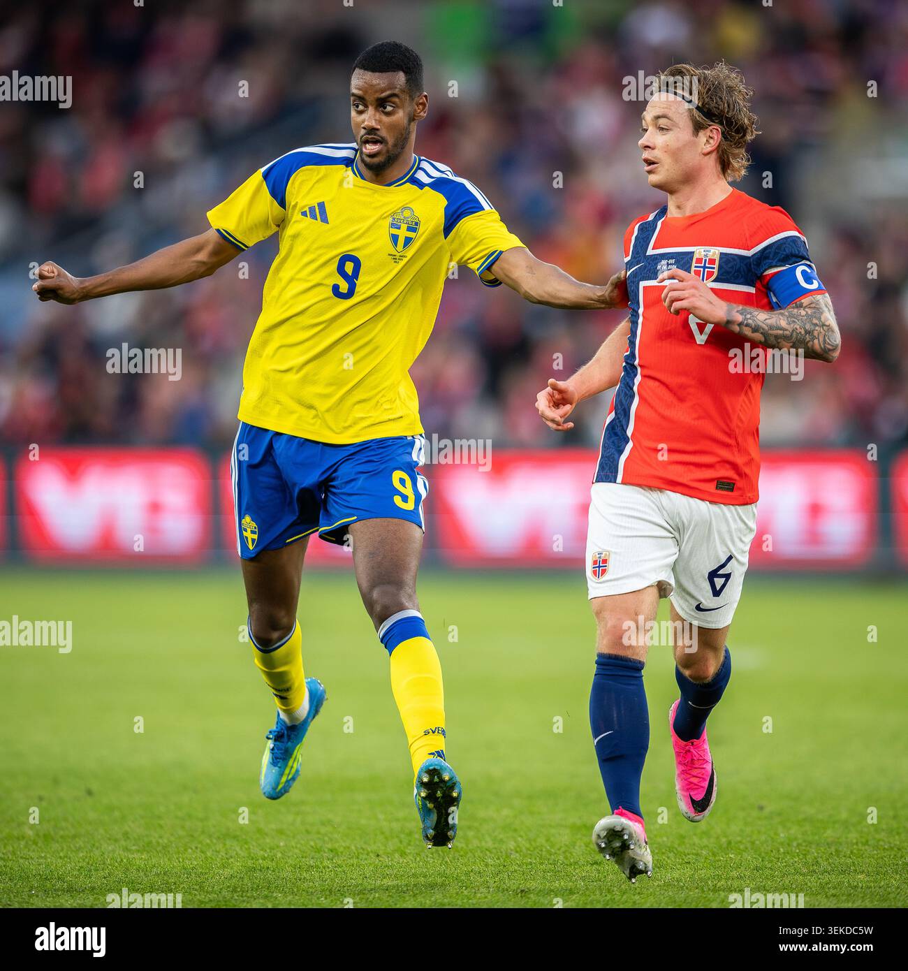 lo, Norway, 1 June 2026, Alexander Isak and Patrick Berg at Norway v ...