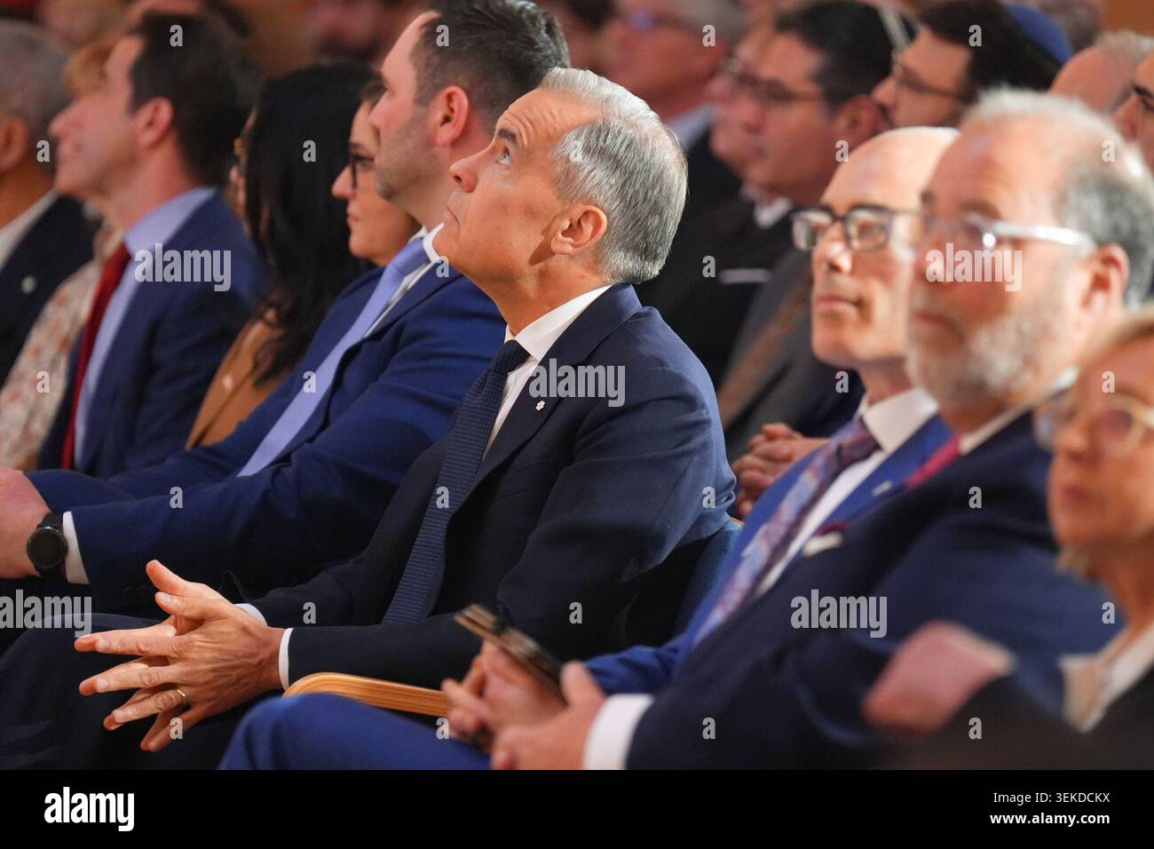 Prime Minister Mark Carney attends an event at Holy Blossom Temple in ...