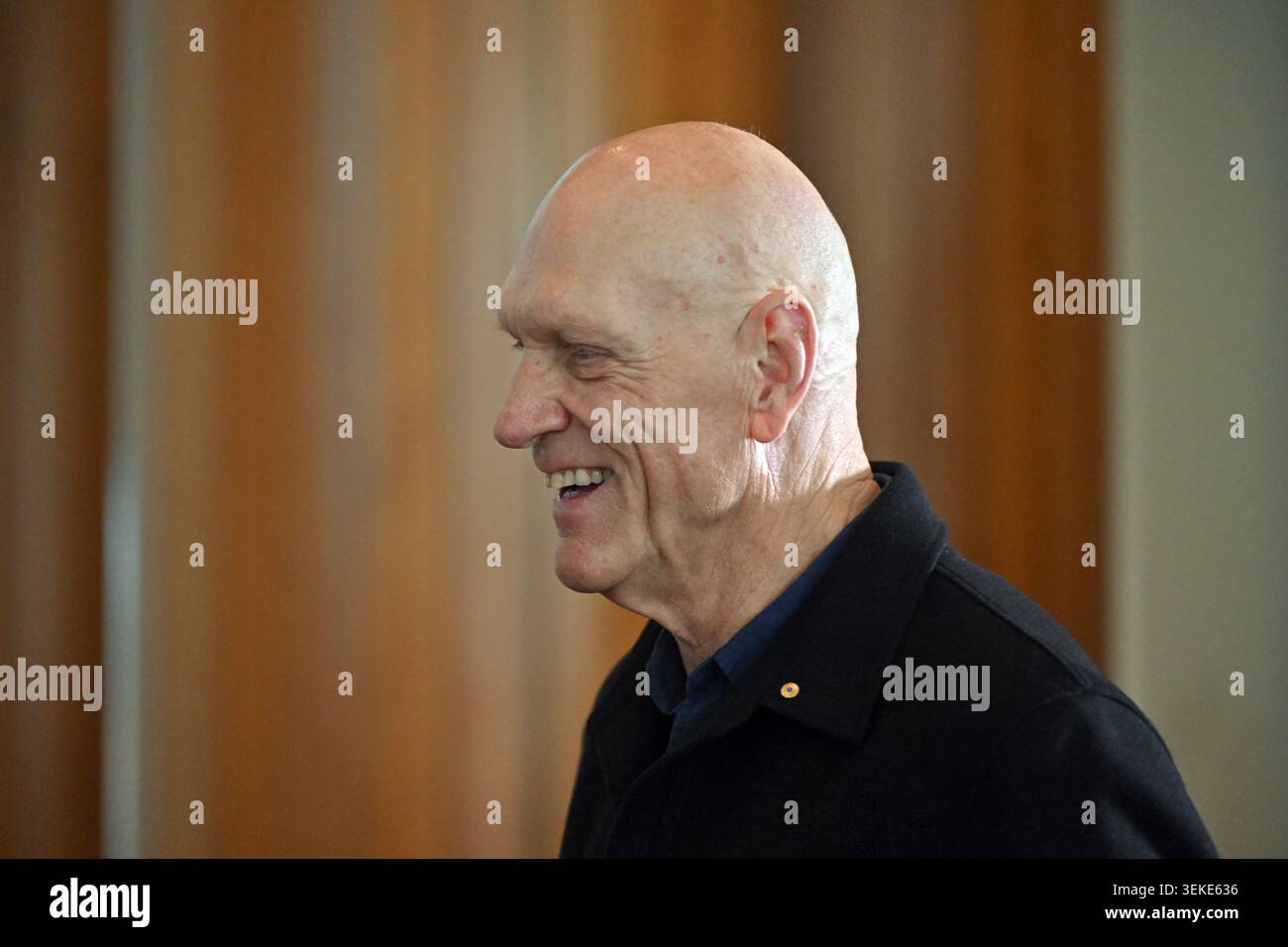 Musician and former Labor Minister Peter Garrett arrives at a press ...