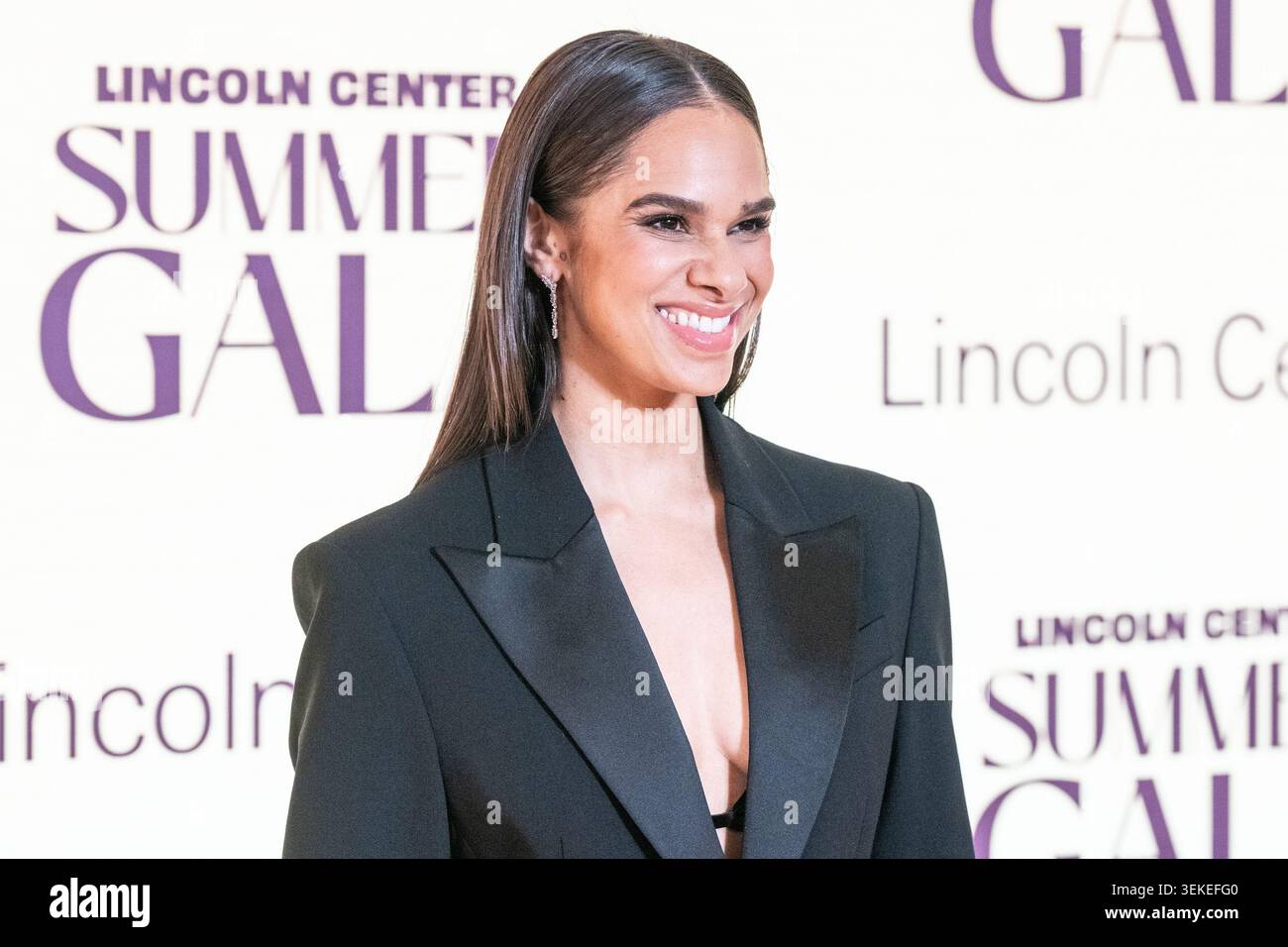 Misty Copeland wearing dress by Michael Kors attends Lincoln Center for ...