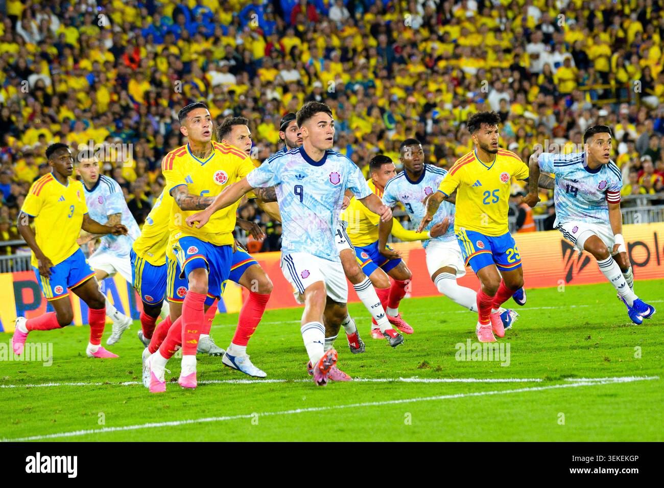 Last friendly match between Colombia and Costa Rica in Bogota's El ...