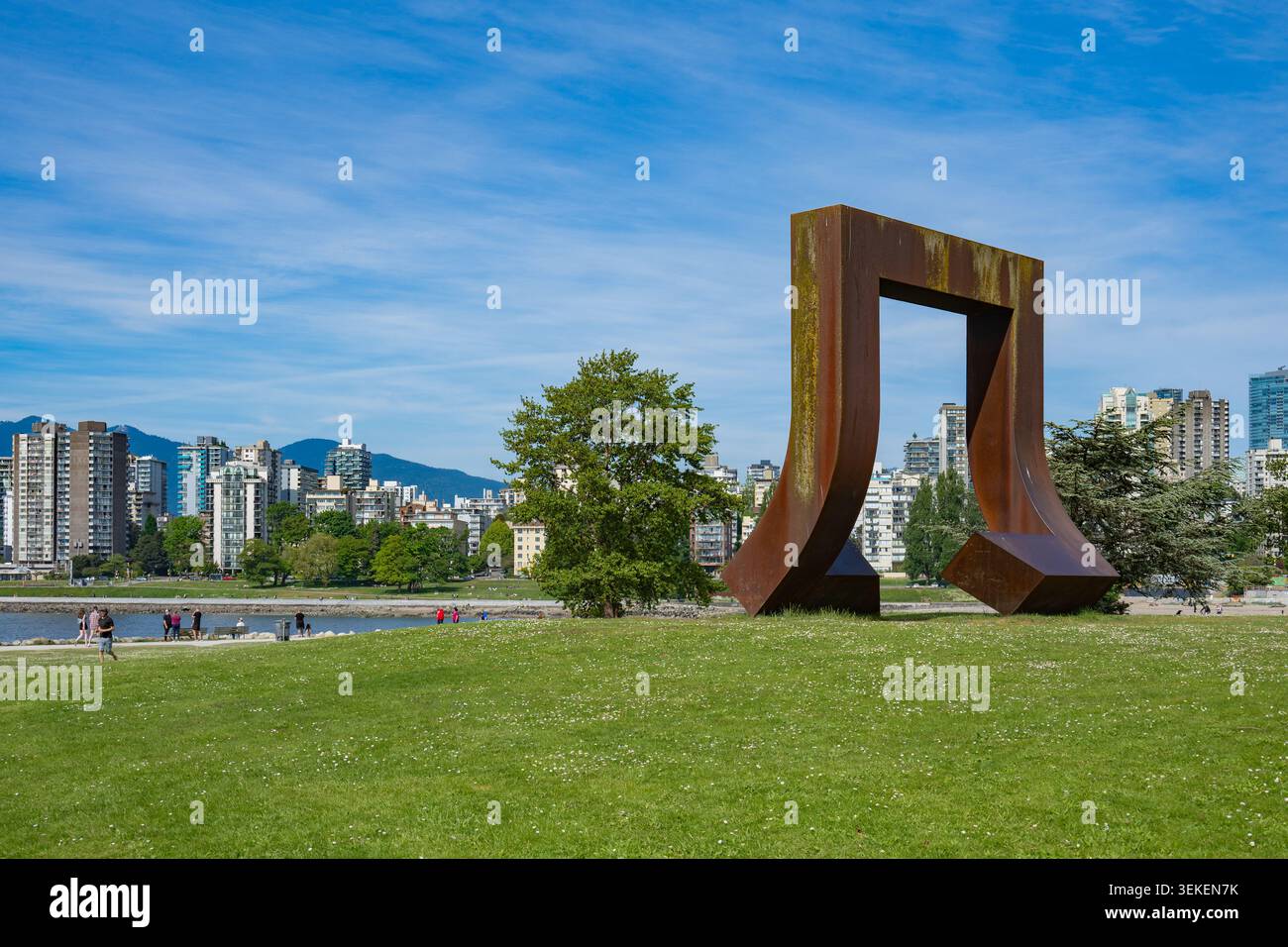 Gate to the Northwest Passage Sculpture in Vanier Park Stock Photo - Alamy