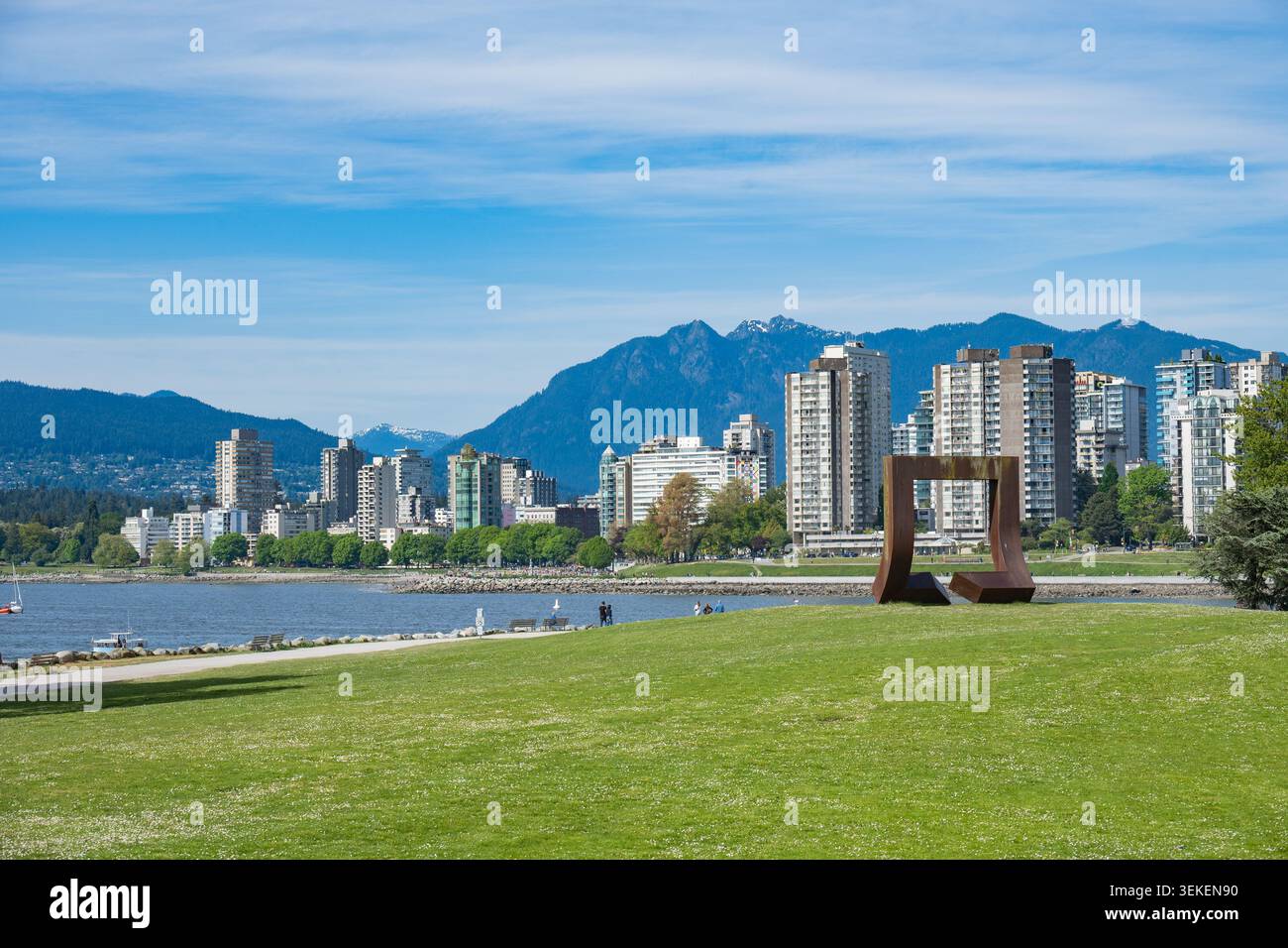 Gate to the Northwest Passage Sculpture in Vanier Park Stock Photo - Alamy