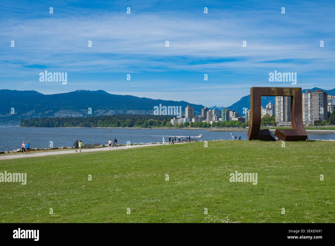 Gate to the Northwest Passage Sculpture in Vanier Park Stock Photo - Alamy