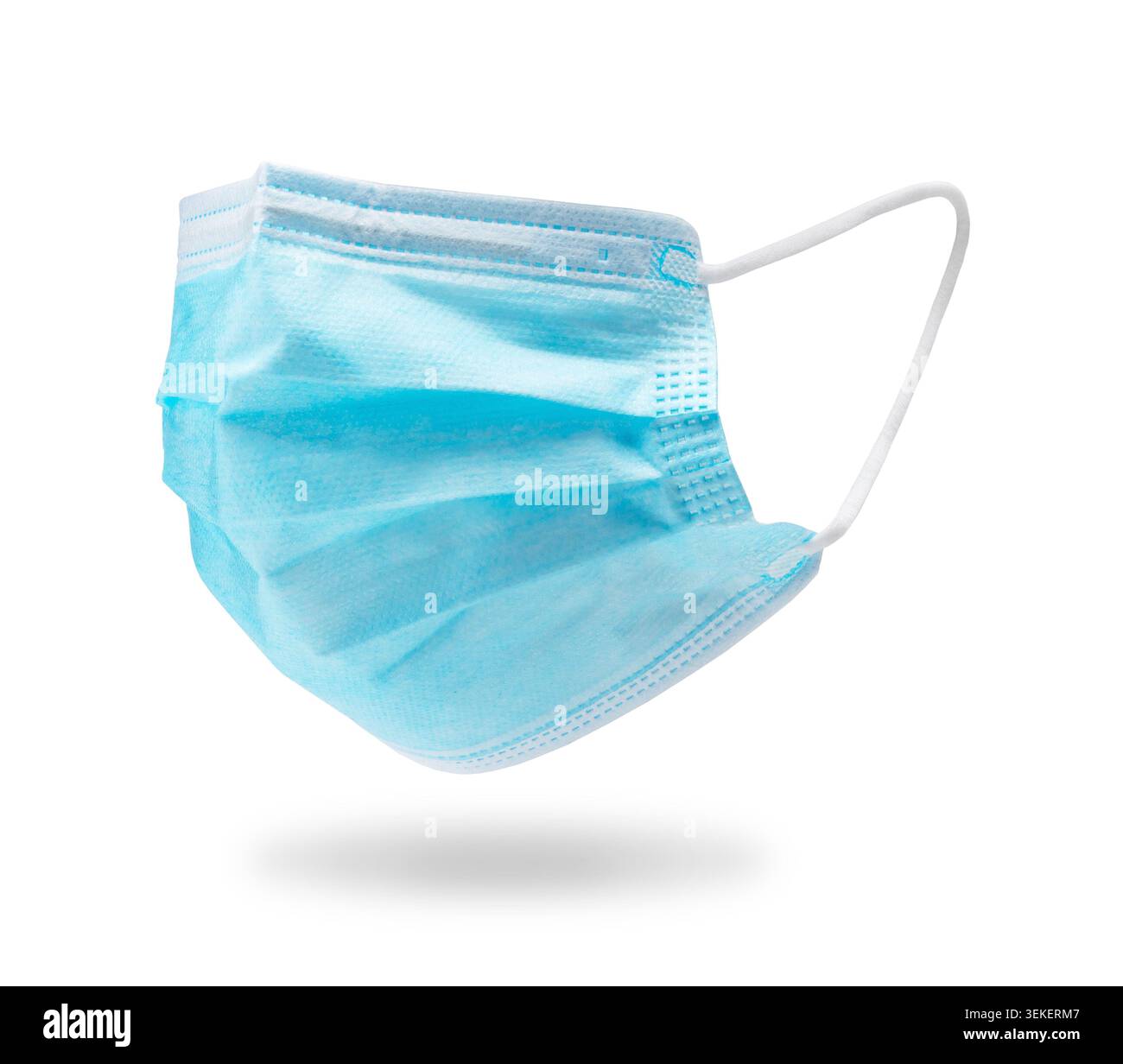 Single 3D Shaped Disposable Surgical Face Mask Floating Isolated on ...
