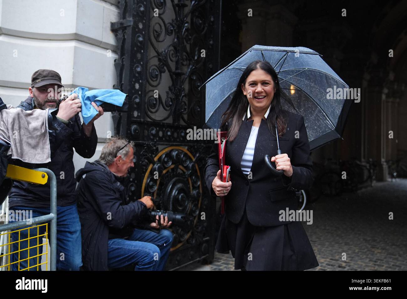 Culture Secretary Lisa Nandy arrives for a Cabinet meeting in Downing ...